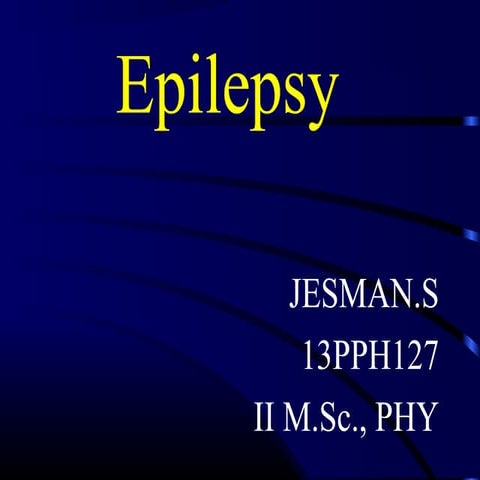 Epilepsy | PPT
