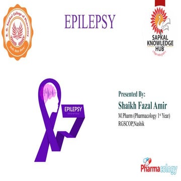 Epilepsy, it's types and treatment of epilepsy (Anti-epileptic drug) by ...