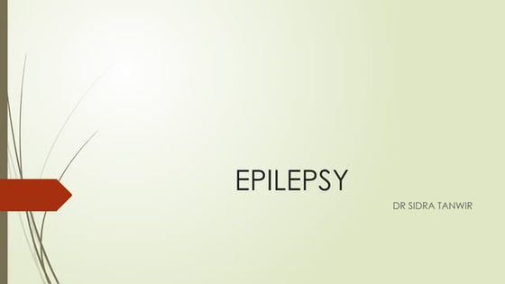 Epilepsy | PPTX | Brain and Nervous System Disorders | Diseases and Conditions