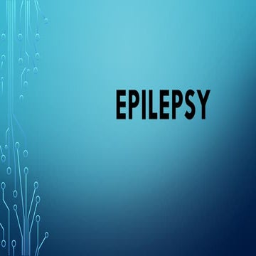 Seizure and epilepsy | PPTX