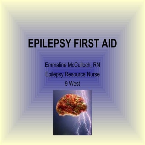 Epilepsy first aid | PPT