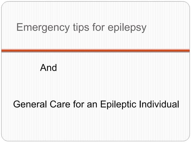 Epilepsy first aid | PPT | First Aid | Injuries