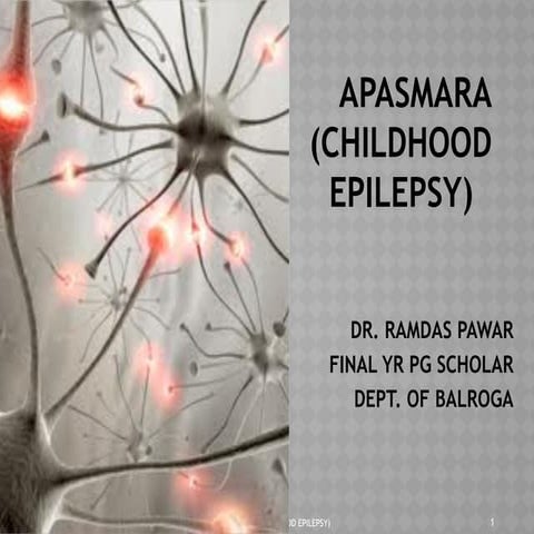 concept of epilepsy in children (apasmara) | PPTX