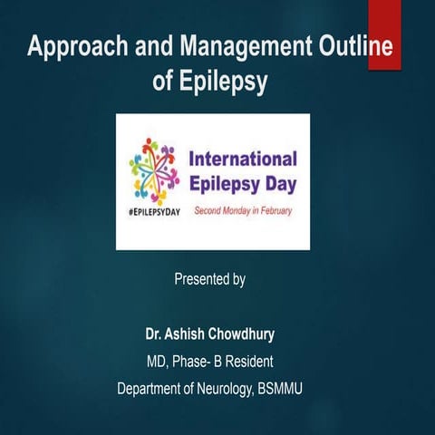 Epilepsy management | PPTX