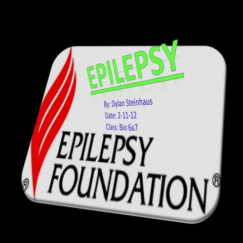 Epilepsy ppt | PPTX