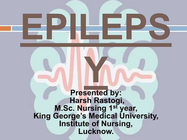 Epilepsy Pptx