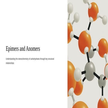 Epimers-and-Anomers structure and function | PDF