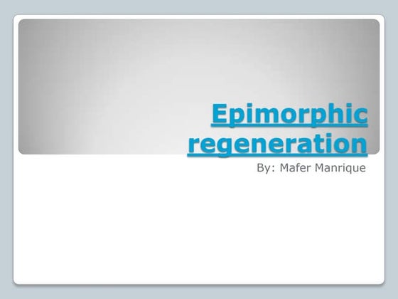 Regeneration, Types of Regeneration,Invertebrates&Vertebrates sp ...
