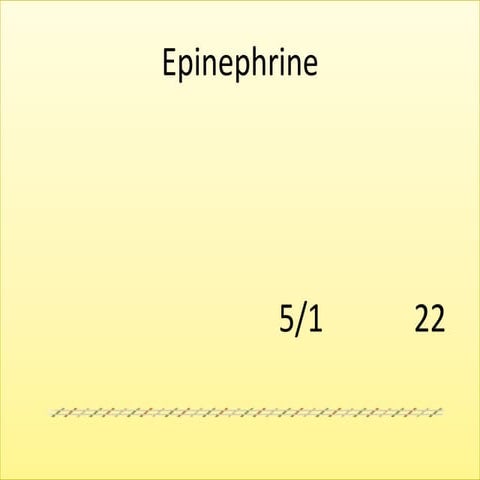 Epinephrineเเก้ไข | PPTX