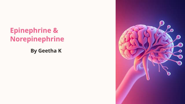 Introduction to Adrenergic receptors & Types | PPTX