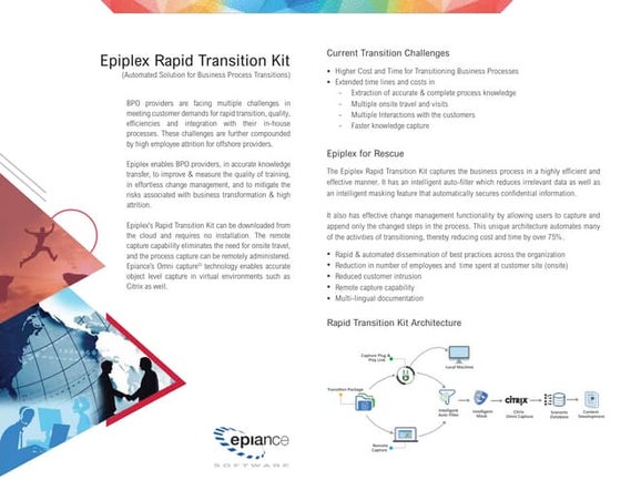 Epiplex Brief Introduction For Process Training creation and Learning ...