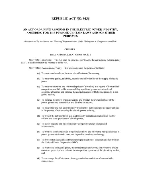 Ra 7920 the new electrical engineering law | PDF