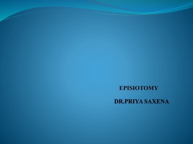 Episiotomy | PPTX