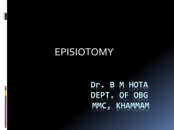 Episiotomy | PPTX