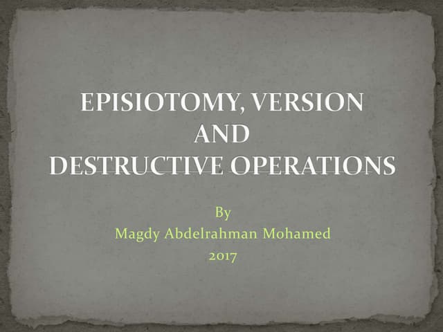 Complete perineal tear | PPTX