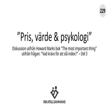 #190 - Fyra-hinkar-principen 2021 | Ett sätt att strukturera din ...