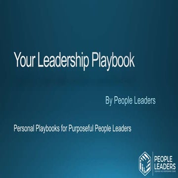 Your Leadership Playbook | PPTX