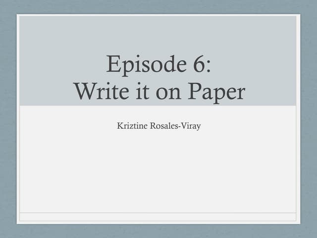 Example of Two-Column Script | PPTX