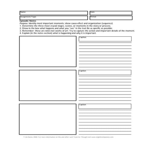 Episodic notes template | PDF