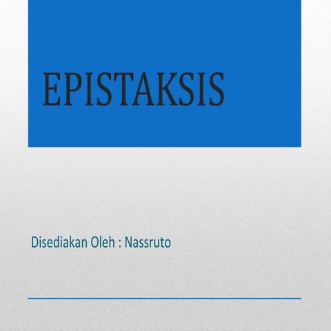 EPISTAKSIS | PPT
