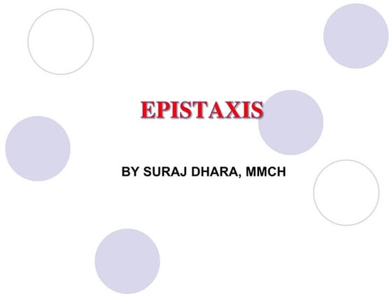 Epistaxis | PPT