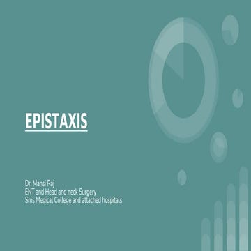 Epistaxis | PPT