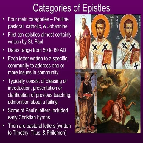 Epistles and apocalyptic session | PPT