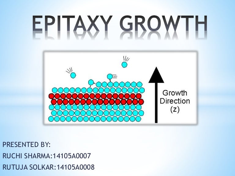 Epitaxy growth