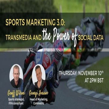 Webinar "Sports Marketing 3.0: Transmedia and the Power of Social Data ...