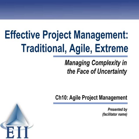 Epm7e slides ch10 agile project management | PPT