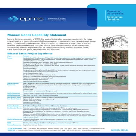 EPMS Iron Ore Magnetite Capability Statement | PDF