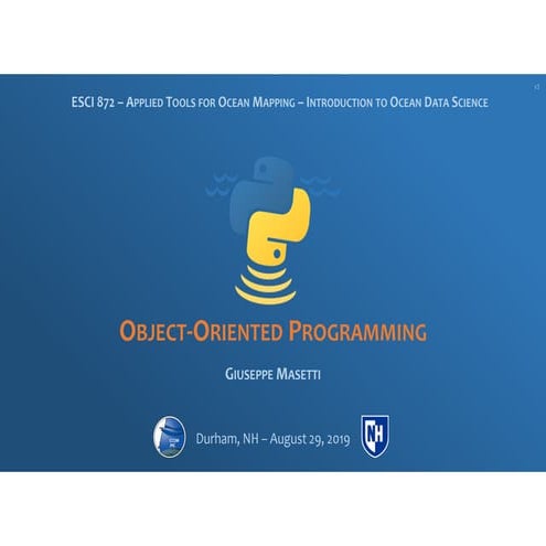 Epom Intro To Ocean Data Science Object Oriented Programming Ppt 8739