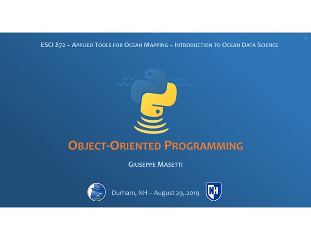 Epom Intro To Ocean Data Science Object Oriented Programming Ppt 8739