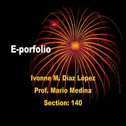 E Porfolio...Powerpoint | PPT
