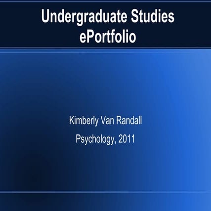 Eportfolio | ODP | Mental Health | Diseases and Conditions