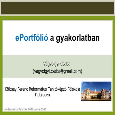 ePortfolio InfoSavaria | PPT