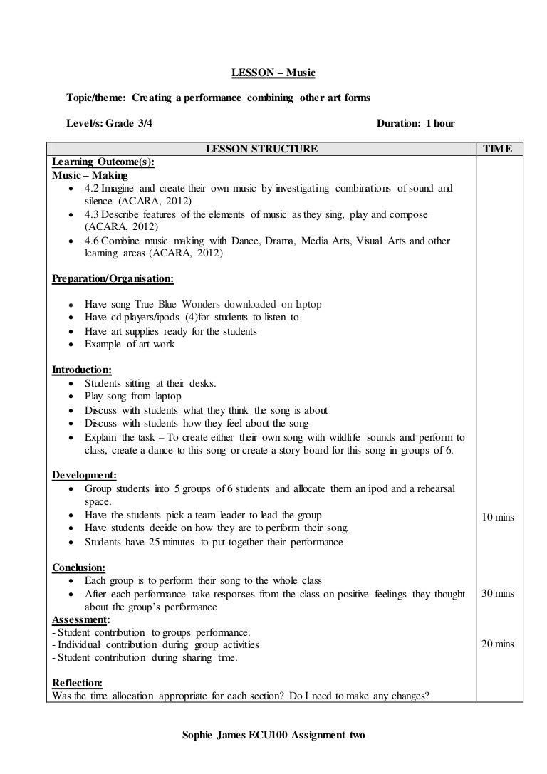 E portfolio possible lesson plans