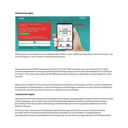 takeaway epos | DOCX