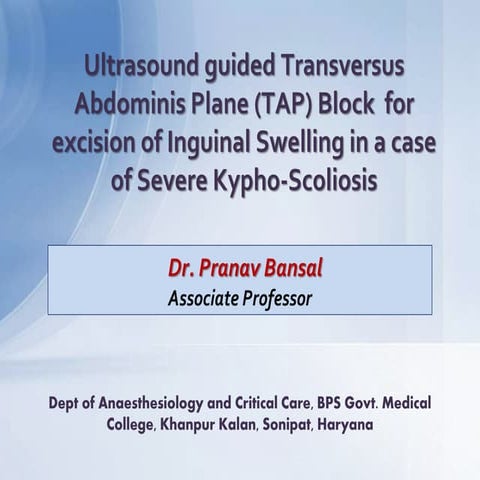 Trunk Blocks - Plan A Blocks - Royal College of Anaesthetists ...