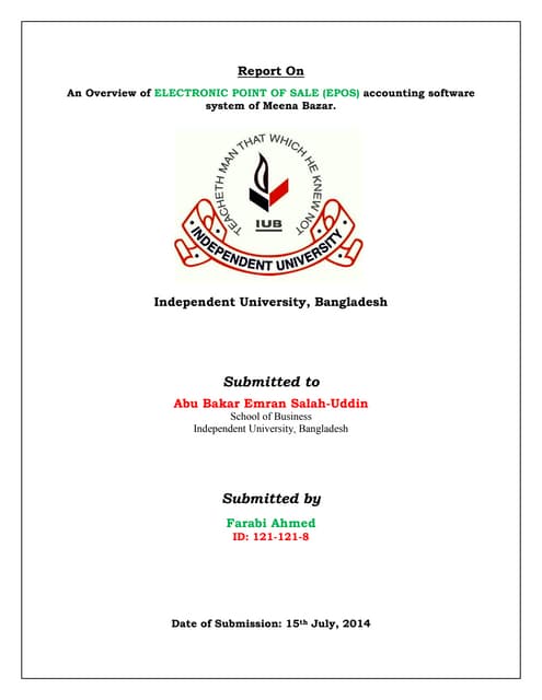 Super market billing system report in python | PPT