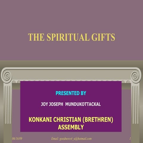 What Spiritual Gifts are? | PPT