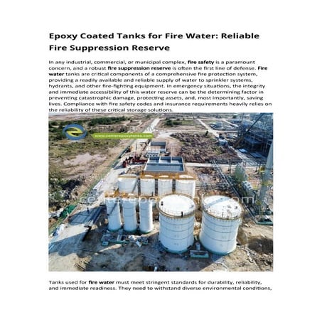 Epoxy Coated Tanks for Fire Water Reliable Fire Suppression Reserve.docx
