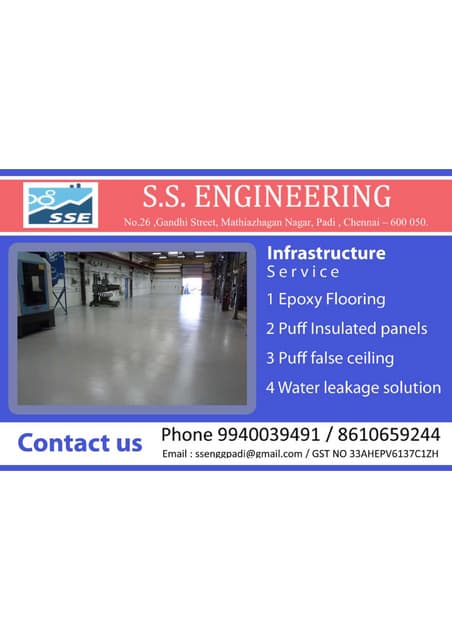 SS Engineering Chennai | PDF