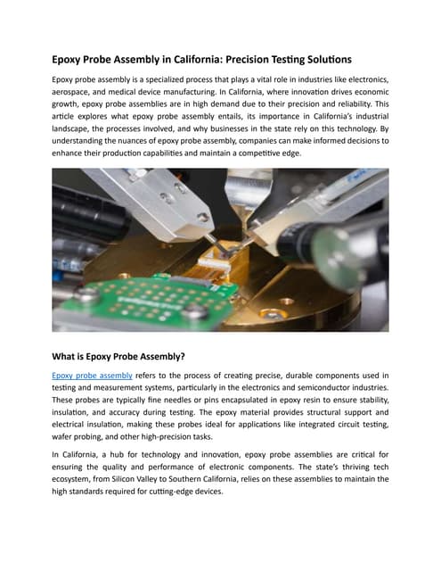 Unveiling the Crucial Role of Tungsten Probes in Semiconductor Device ...