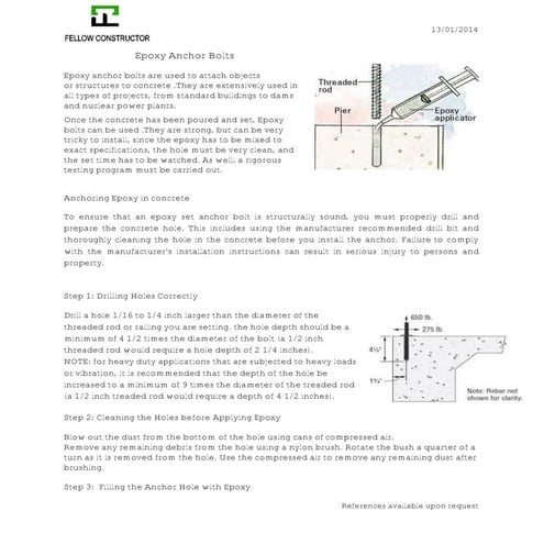 Epoxy used in construction | PDF