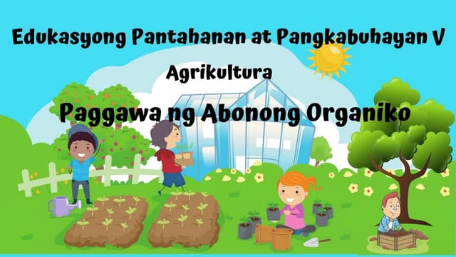 Agri 5 Wk 2 Masistemang Pangangalaga ng Tanim na mga Gulay.pptx