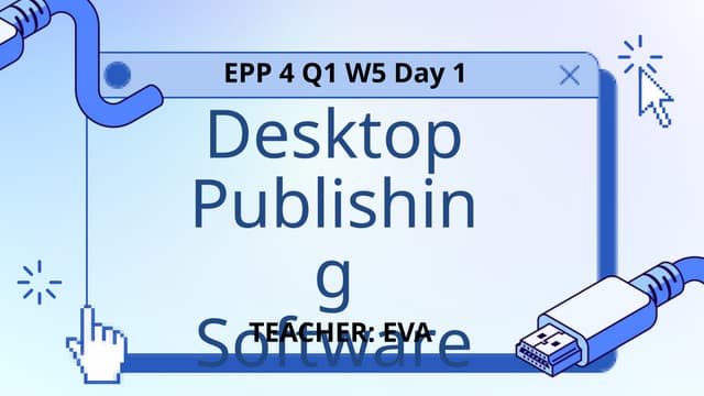 Desktop Publisbhing Software Microsoft Publisher Interfacer | PPTX