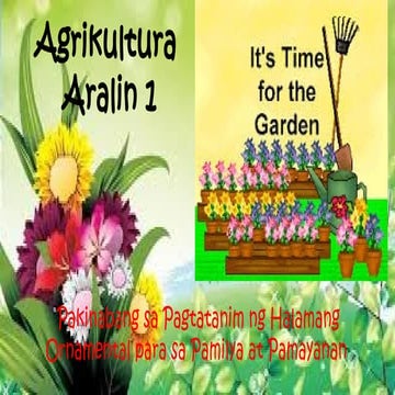 EPP 4 PPT Q3 - Agri Aralin 1 - Pakinabang sa Pagtatanim ng Halamang ...