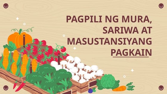 Epp 5 Ibat Ibang Produktong Mabibili Sa Ibat Ibang Materyales Ppt