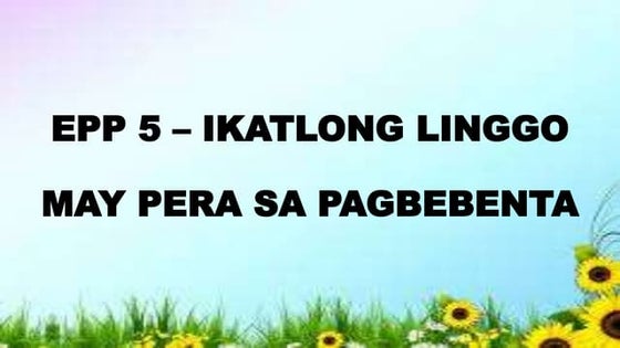 Q4_LE_EPP 4_Lesson 4_Week 4.pdf EPP modules | PDF
